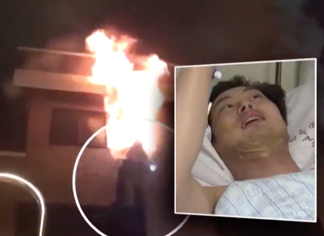 WATCH: Firefighter Endures Flames on His Back to Protect People ...