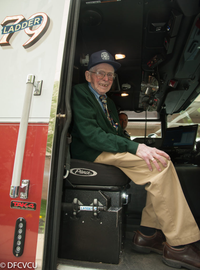 97-Year-Old Granted Lifelong Wish to Become a Firefighter on His ...