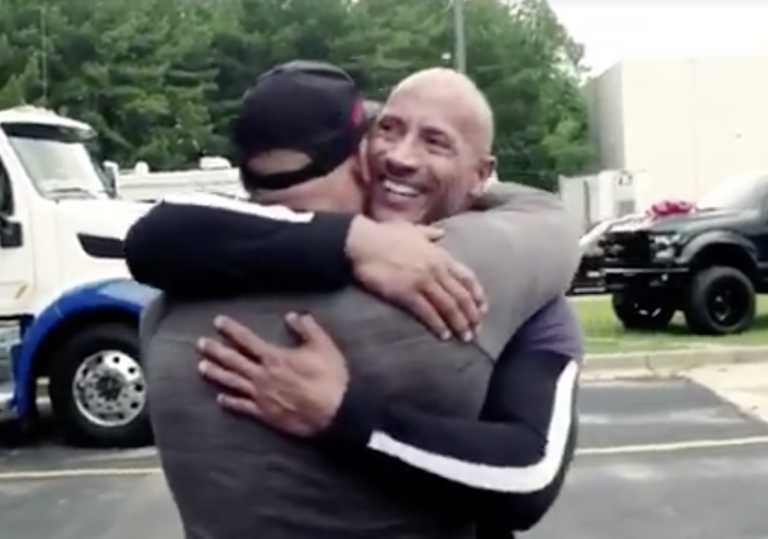 ‘The Rock’ Brings Stunt Double to Tears With Surprise Gift for Years of ...