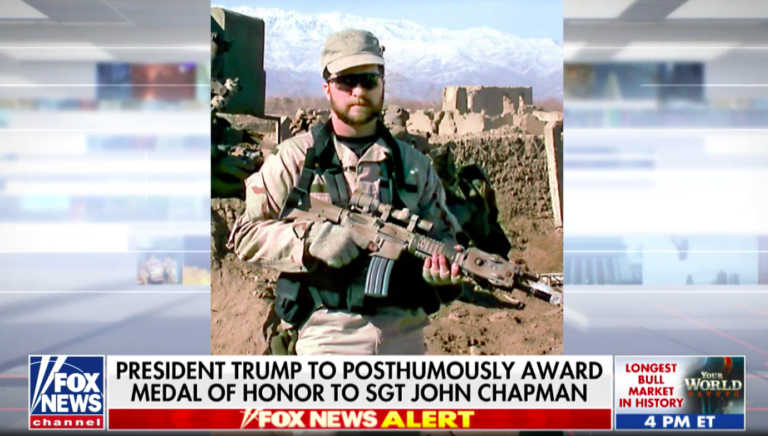 Trump Awards Medal of Honor to Sgt. Who Gave His Life for 20 Service ...
