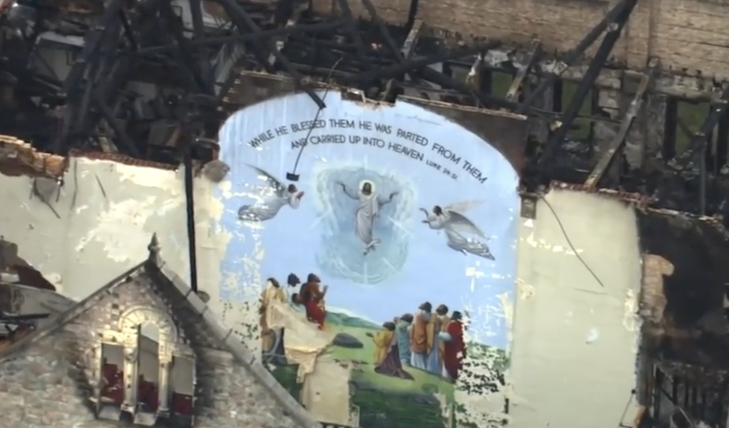 Virtually-Unscathed Jesus Mural Inspires After Miraculously Surviving ...