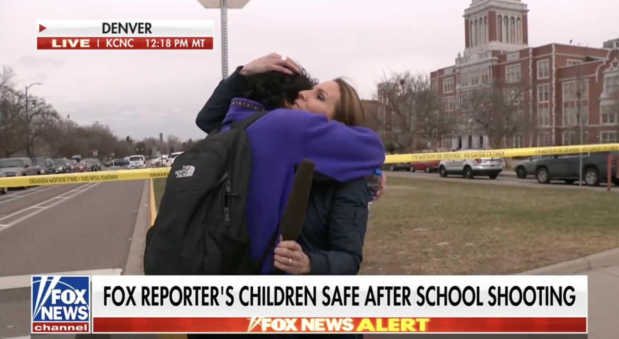 Fox News Reporter Hugs Son Live on Air as He Flees School Shooting She ...
