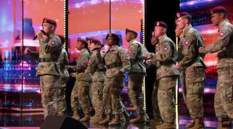 ‘America’s Got Talent’ Audience Goes Wild as Soldiers Belt Out Tune in ...